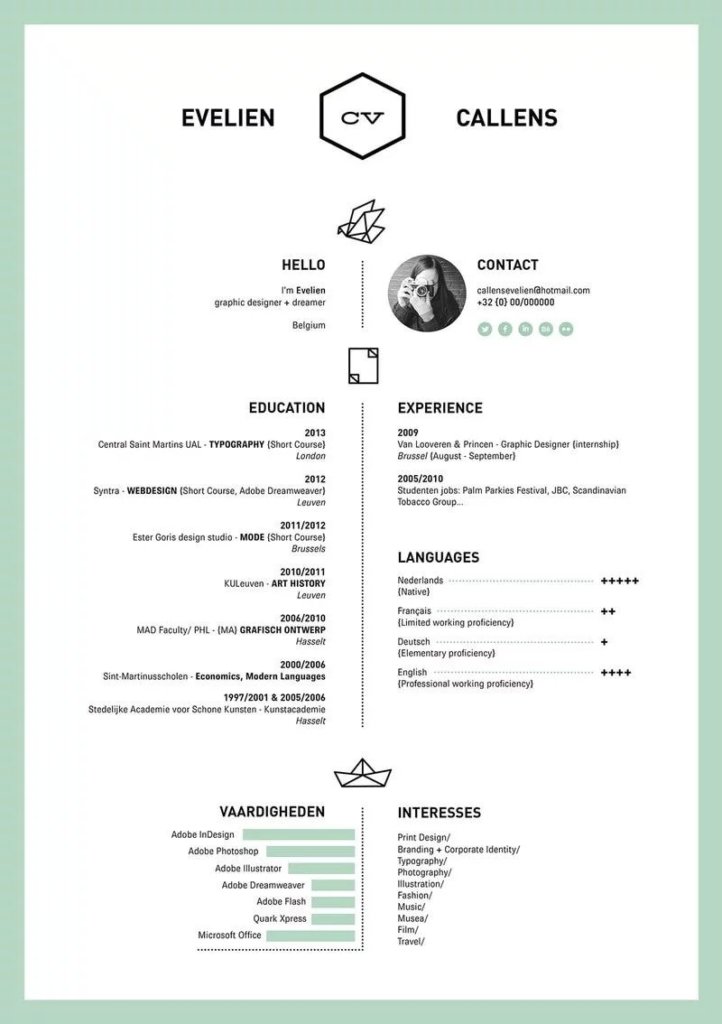 17 awesome graphic design resume to get you hired today. – Graphic Designo