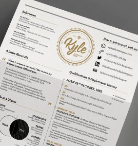 17 awesome graphic design resume to get you hired today. – Graphic Designo